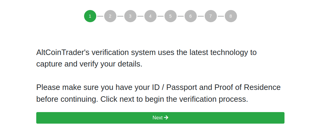 How do I verify my AltCoinTrader account? – AltcoinTrader